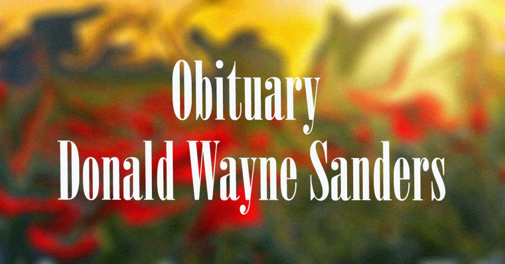 Obituary: Donald Wayne Sanders - The Cullman Tribune