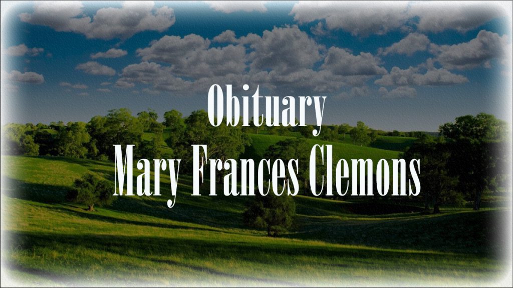 Obituary: Mary Frances Clemons - The Cullman Tribune