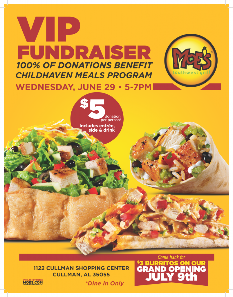 Moe’s Southwest Grill partners with Childhaven for VIP Night ahead of ...