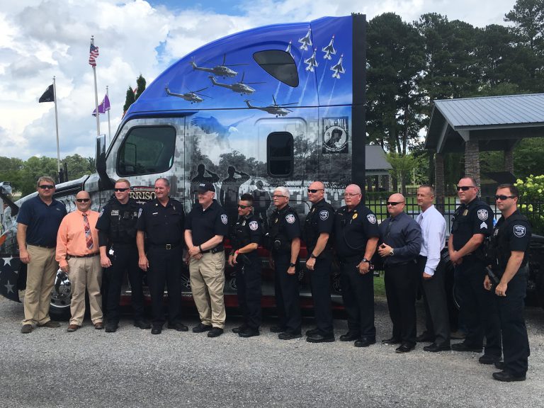 R.E. Garrison Trucking dedicates truck to veterans, hands keys to ...