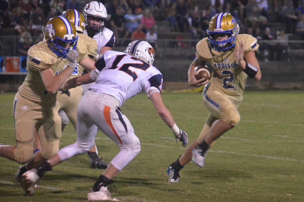 PREP FOOTBALL: Addison rolls over Red Bay, 39-12, to open region play ...