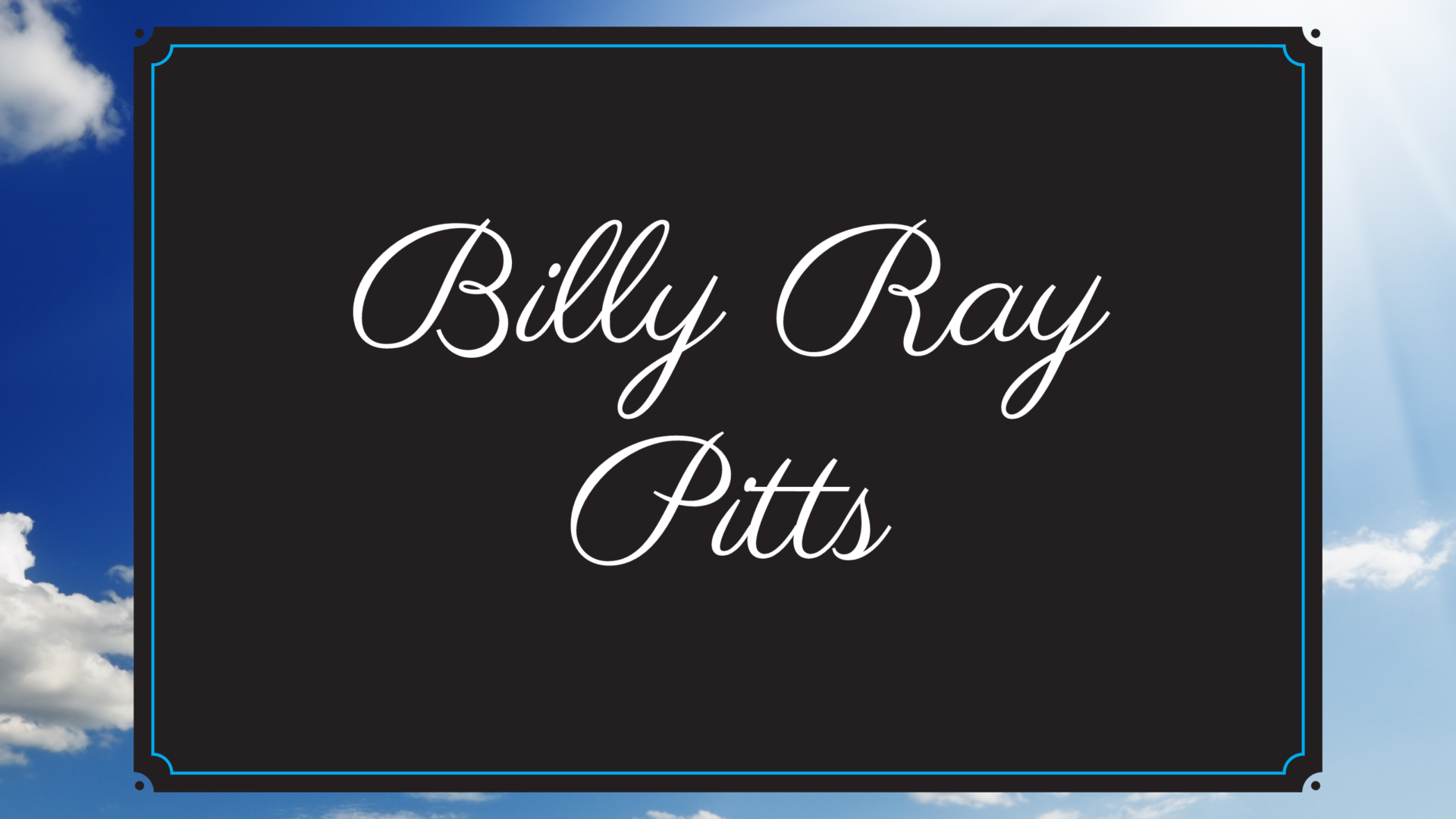 Obituary: Billy Ray Pitts (awaiting update) - The Cullman Tribune