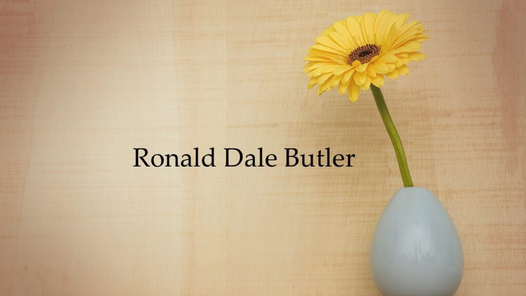 Obituary: Ronald Dale Butler - The Cullman Tribune
