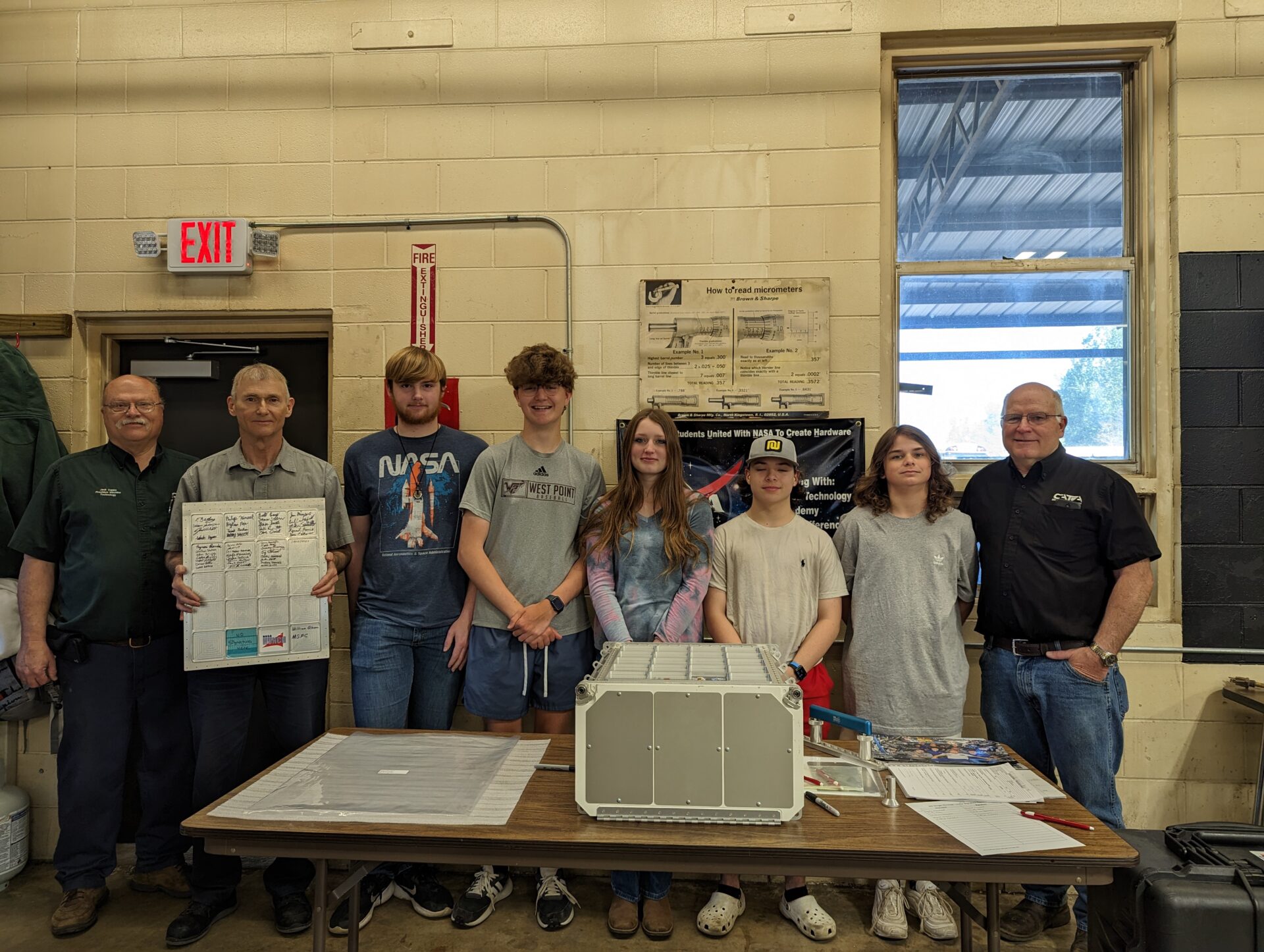 CATA students machine parts for International Space Station - The ...