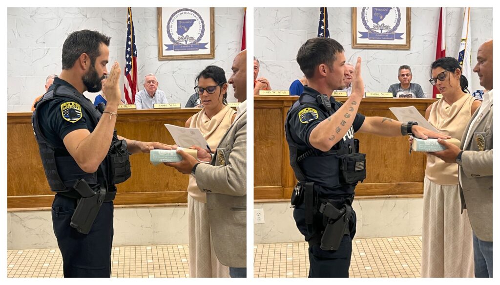2 new police officers sworn in at Hanceville council meeting - The ...