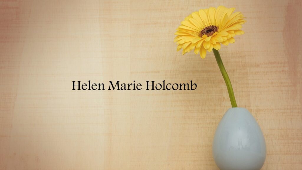 Obituary: Helen Marie Holcomb - The Cullman Tribune