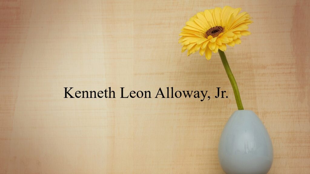 Obituary: Kenneth Leon Alloway, Jr. - The Cullman Tribune