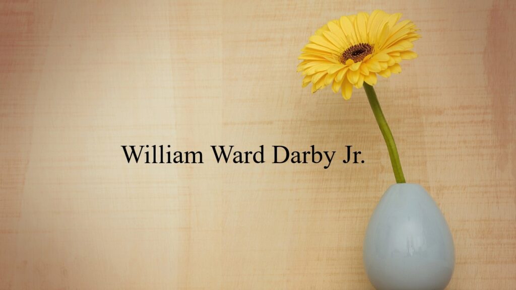 Obituary: William Ward Darby Jr. - The Cullman Tribune