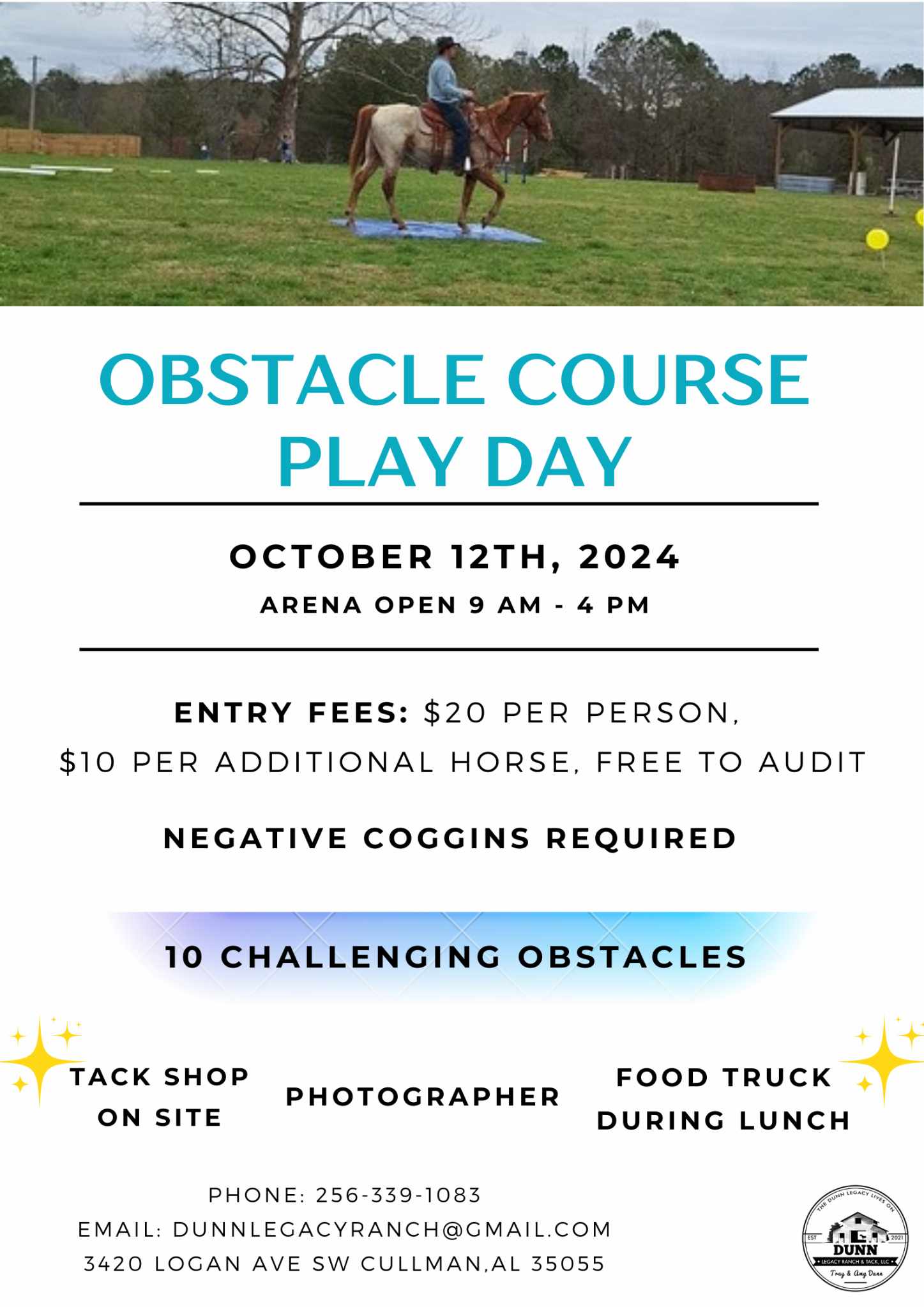 Horse and rider challenge: Dunn Legacy Ranch & Tack hosting Obstacle ...