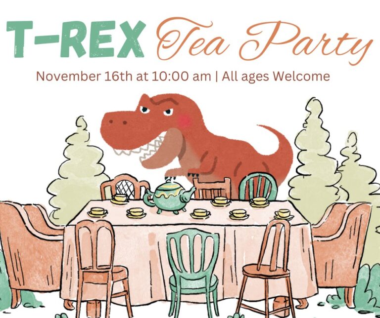Welcome to Dinovember! Join the T-Rex Tea Party Nov. 16 - The Cullman ...