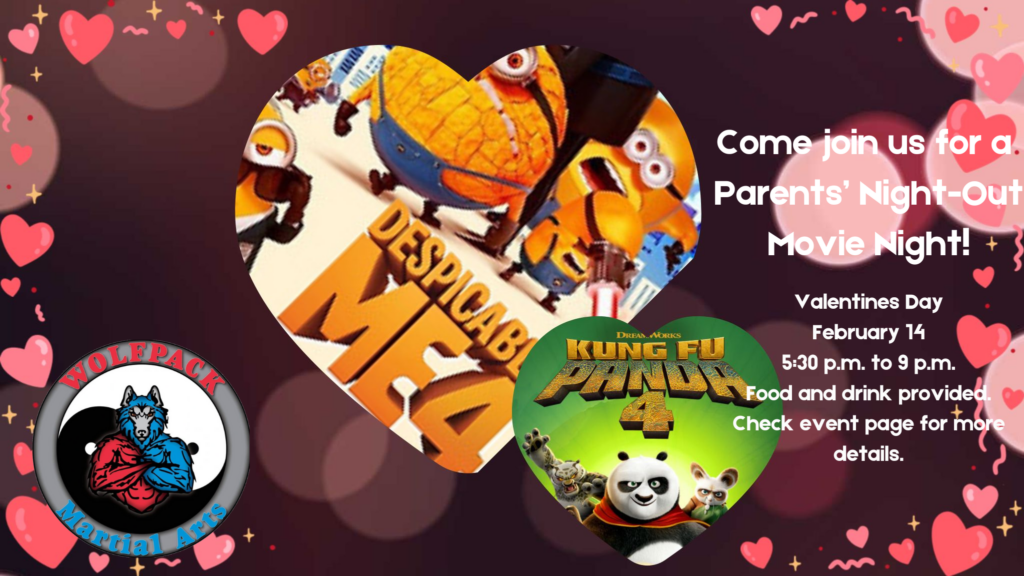 Wolfpack Martial Arts to host Parents’ Night Out Movie Night on ...