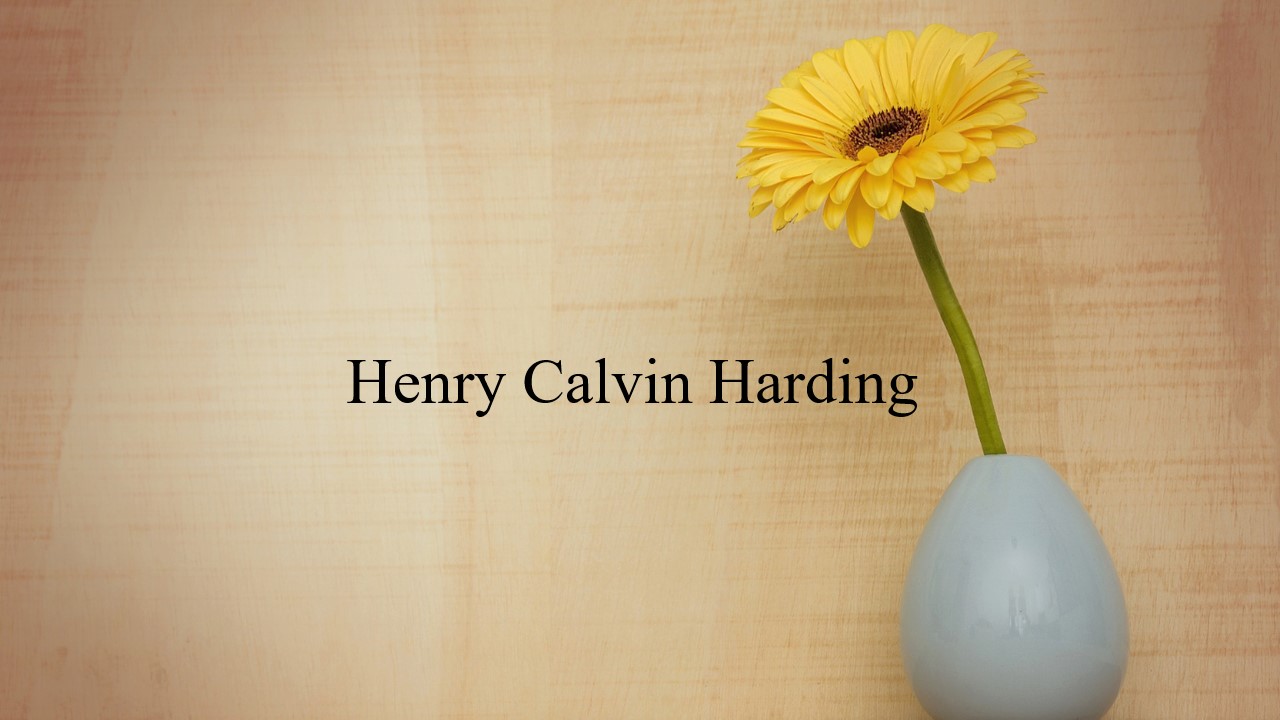 Obituary: Henry Calvin Harding - The Cullman Tribune