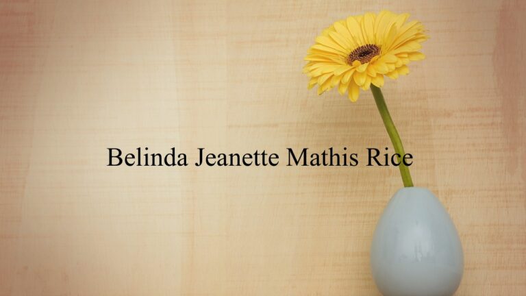 Obituary: Belinda Jeanette Mathis Rice - The Cullman Tribune