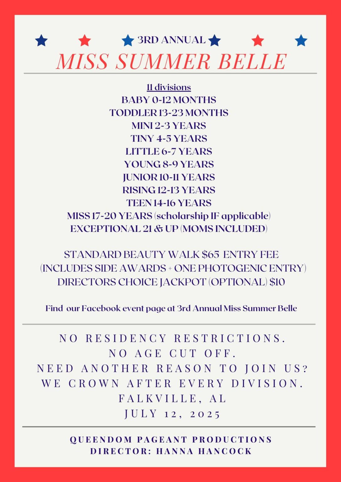 Registration open for 3rd annual Miss Summer Belle Pageant; pageant set for July 12 - The ...