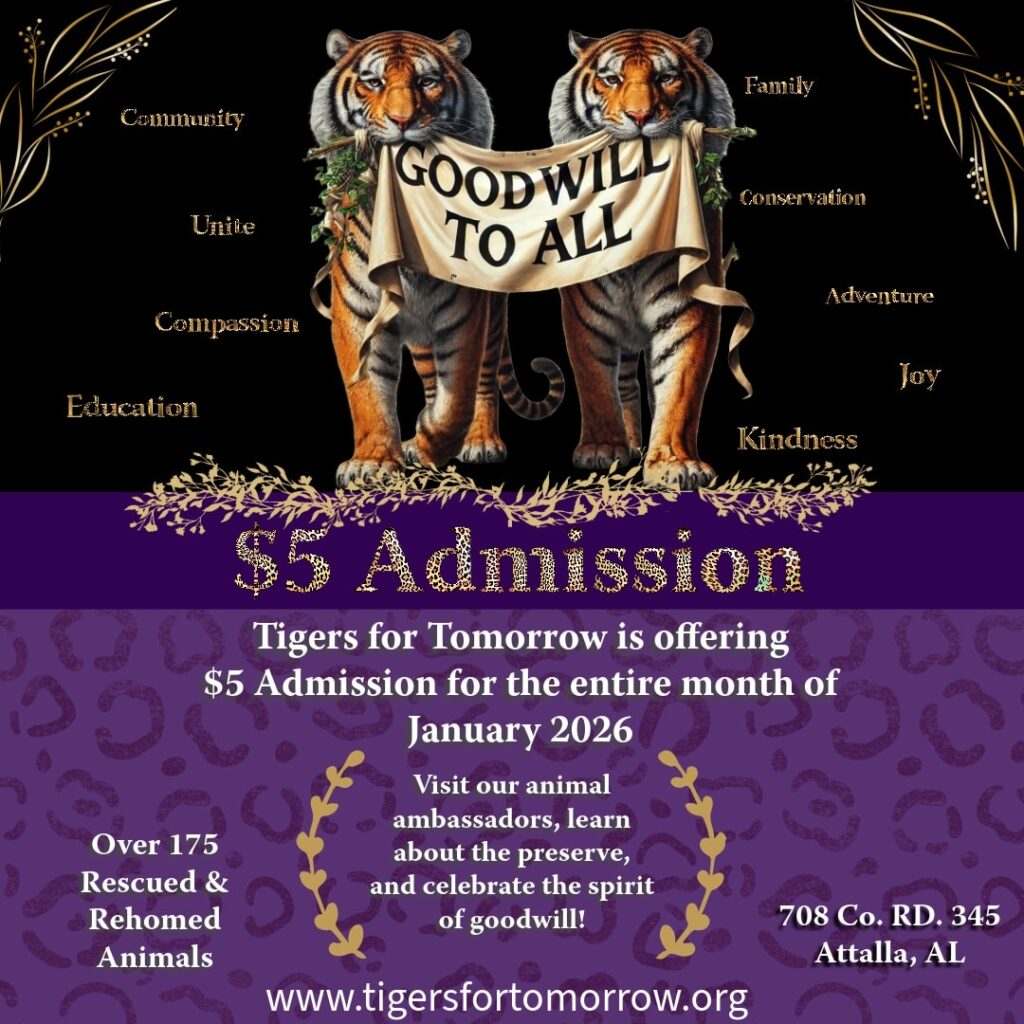 Tigers For Tomorrow launches “Goodwill to All” $5 Admission Promotion ...
