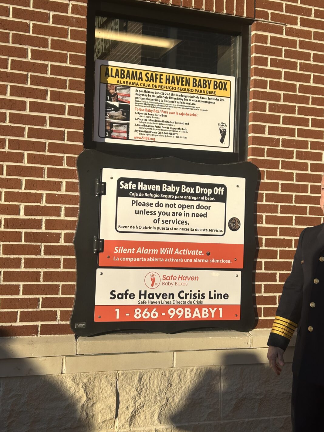 Safe Haven Baby Box installed at Cullman Fire Rescue Station No. 3 Safe ...