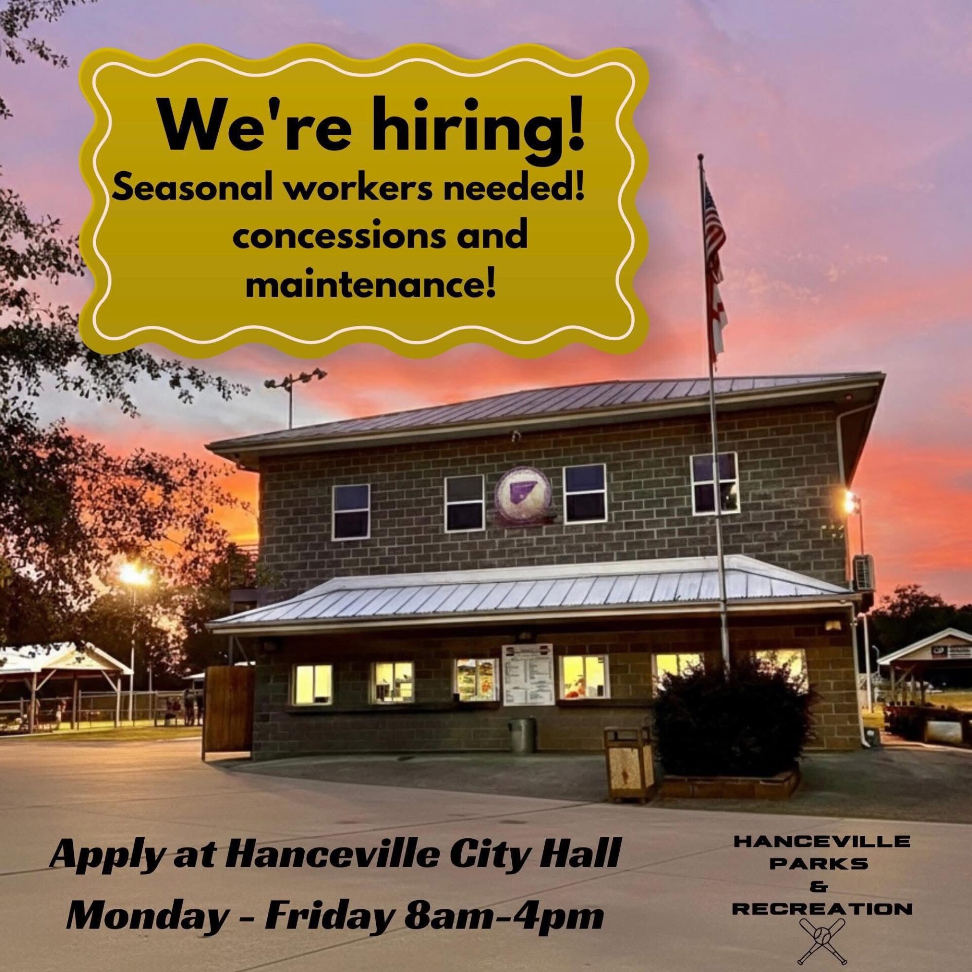 Hanceville Parks and Recreation hiring full-time and seasonal positions ...