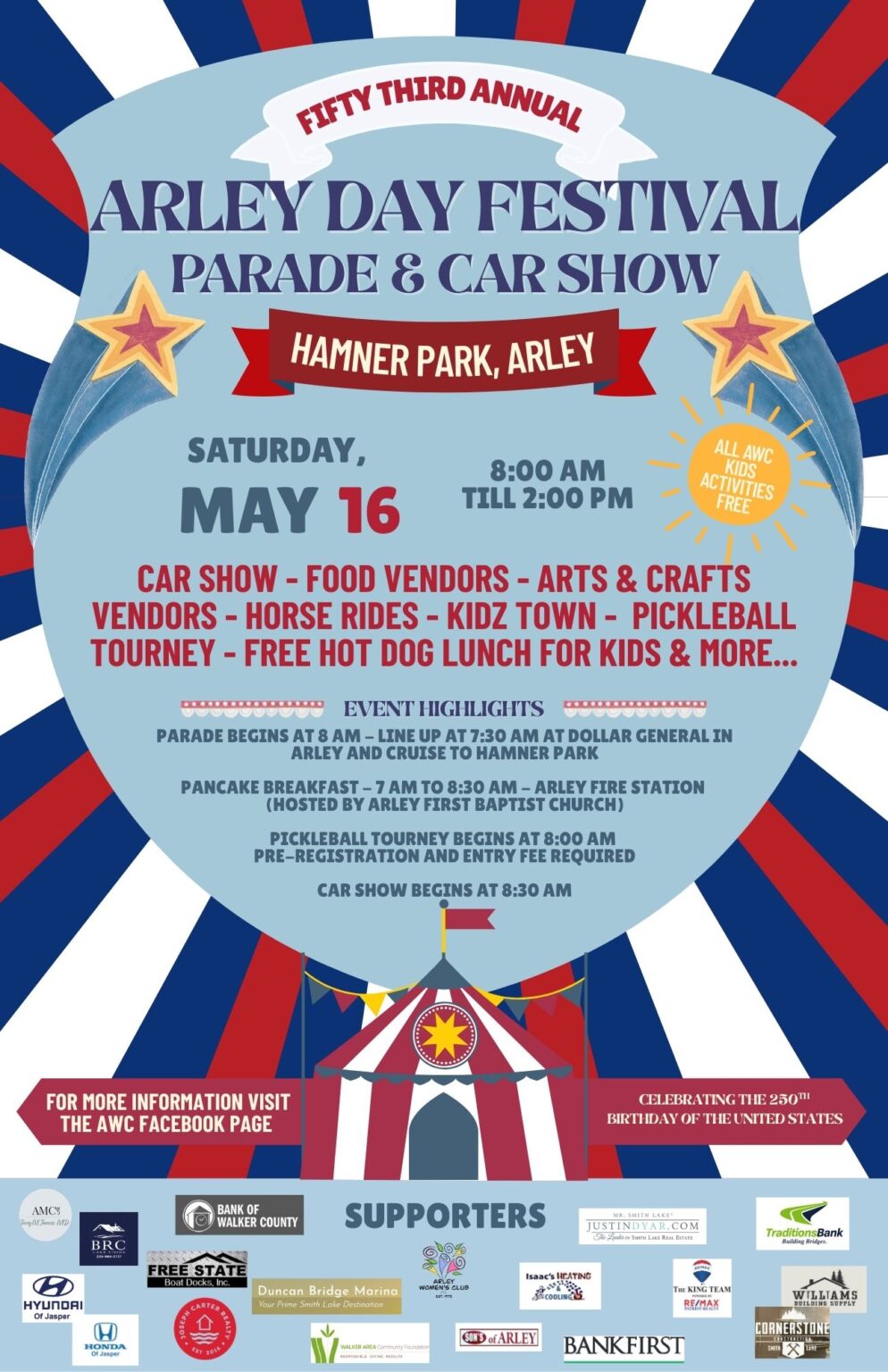 53rd annual Arley Day Festival set for May 16 - The Cullman Tribune